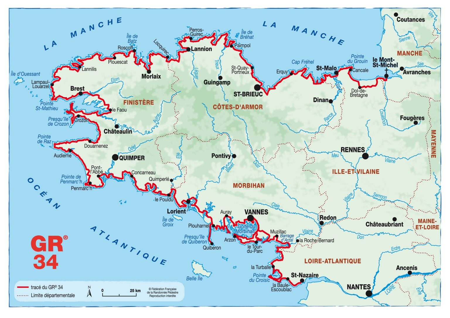Randonner sur le GR® 34 - Bretagne - FFRandonnée